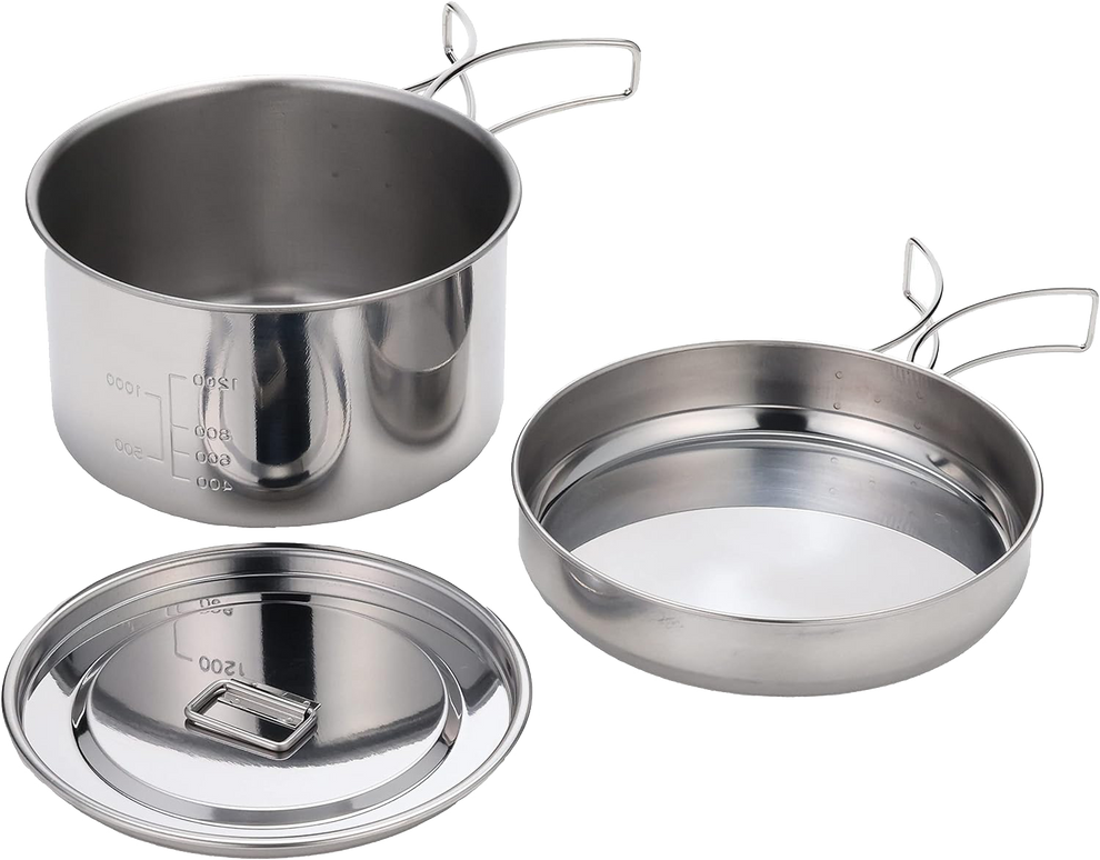 ⛺️ 鹿牌 CAPTAIN STAG｜2L 不鏽鋼拉麵鍋｜附鍋蓋｜M-5511 – 廚藝日本鍋具館